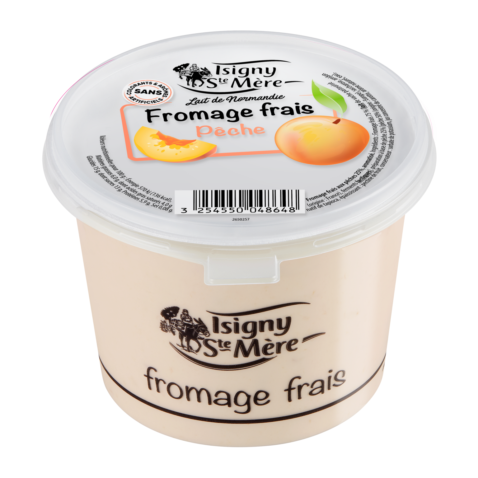 Discover our brand new peach Fromage Frais - Isigny Sainte-Mère
